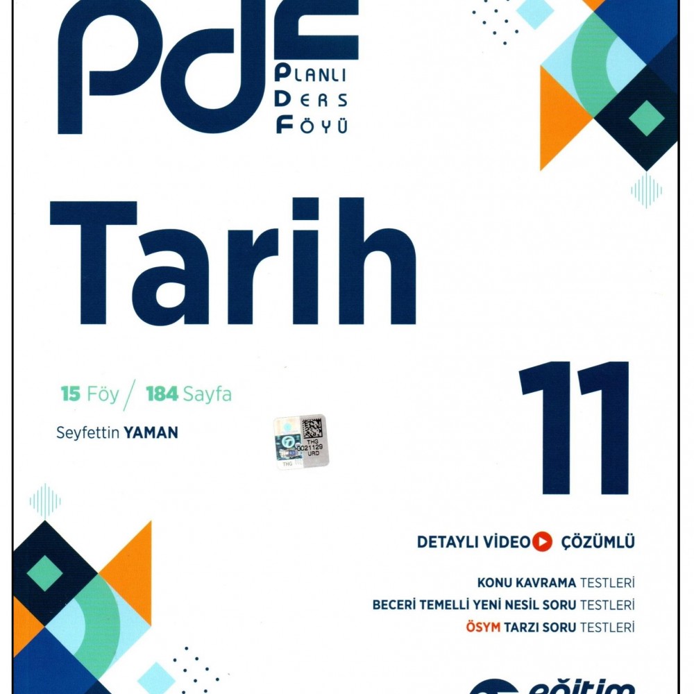 Eğitim Vadisi 11. Sınıf Tarih PDF (Planlı Ders Föyü)