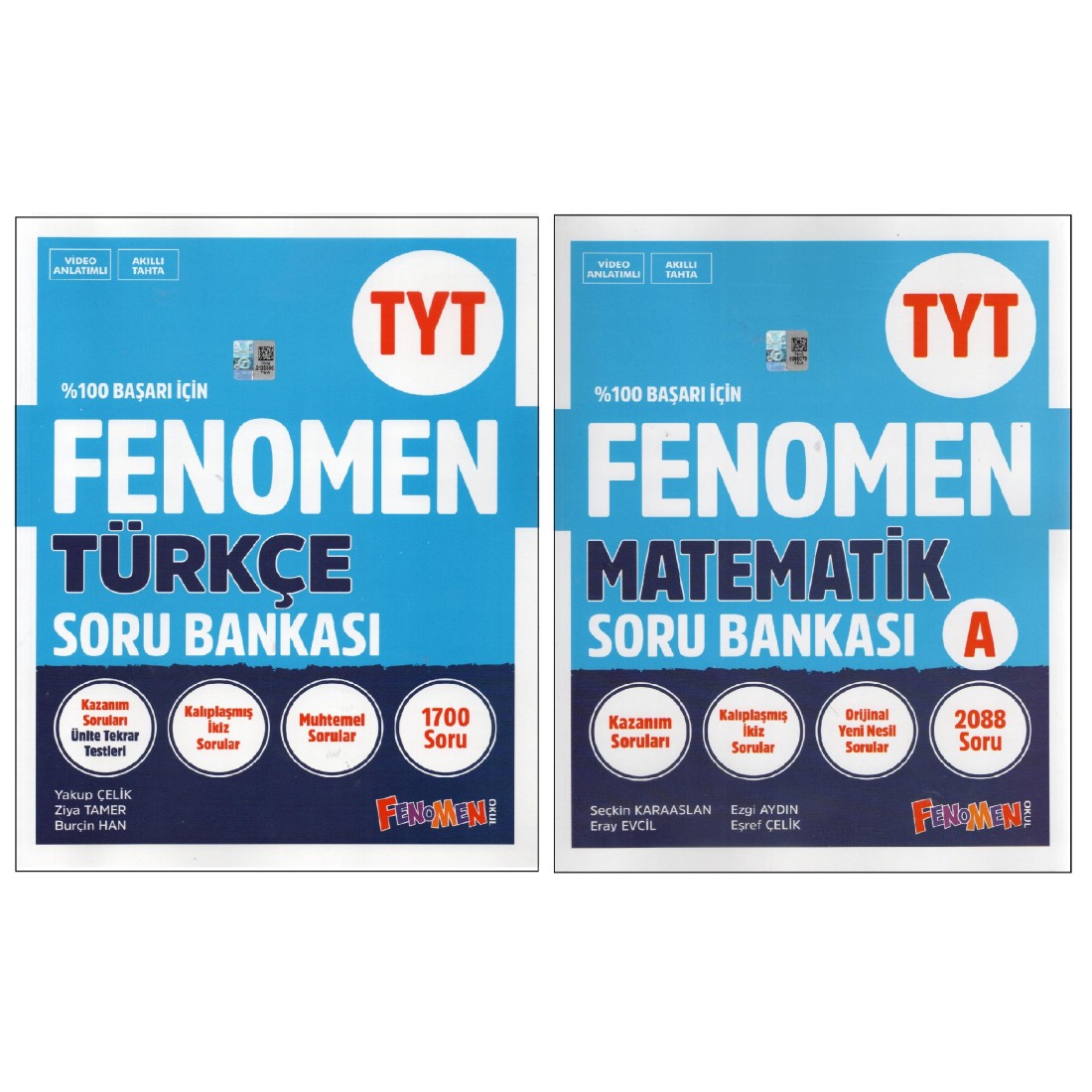 Fenomen TYT Türkçe + TYT Matematik A Soru Bankası (2 Kitap)